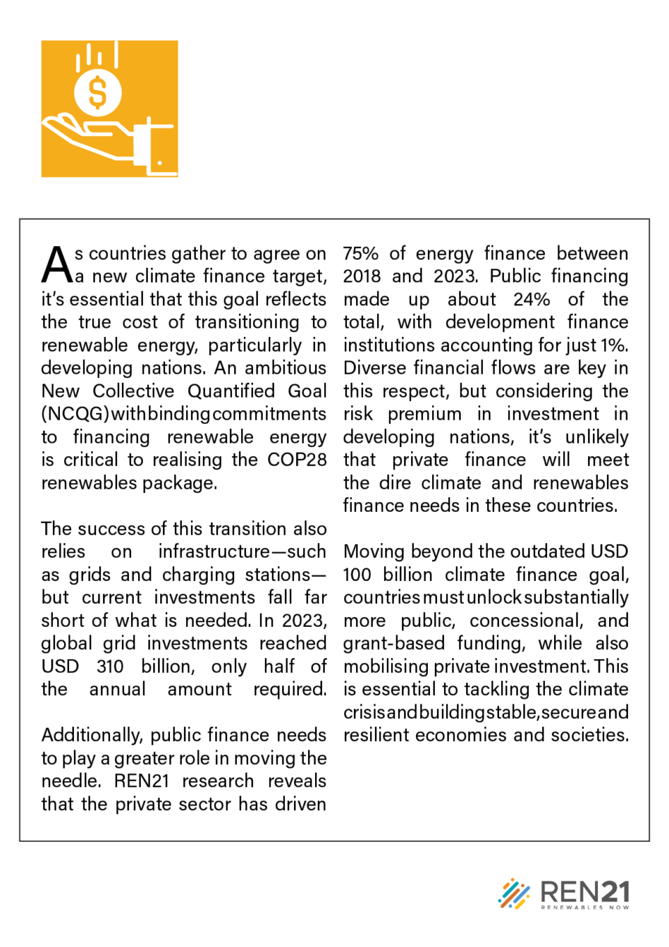 REN21 at COP29: Unlocking Climate Finance for the Energy Transition - REN21